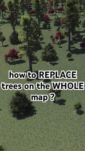 Replace ugly map trees fast with ONE MOD 🌳 BOB #citiesskylines