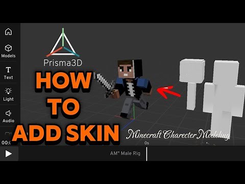 ✅ How can you add your Minecraft player skin in Prisma 3D.Tutorial video.✅