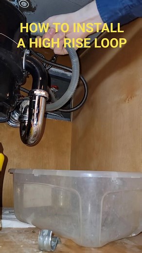 670K views · 9.5K reactions | How to install a high rise loop #plumbing #handyman #dishwasher #diy | mechanicallyincleyend | Facebook
