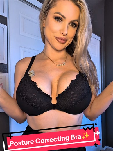 Feel supported, lifted, and confident all day with the DELIMIRA Front Closure Posture Bra. Designed especially for plus-size women, this full coverage underwire bra features a front clasp closure for easy wear and a posture-supporting back design that helps improve alignment and reduce shoulder strain. The unlined cups provide natural shaping without bulk, while the elegant lace detailing adds a feminine touch. Strong underwire support and wide straps deliver secure lift and comfort—perfect for 