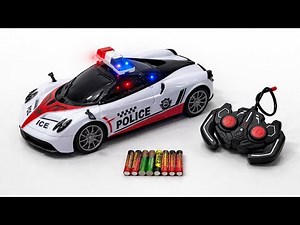 Unboxing RC Light Police Cars, Stunt Cars, Off-Road Models & EV Bus | ASMR Video