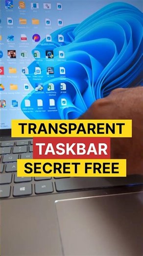 Make Your Taskbar Transparent in Windows! (Looks INSANE)