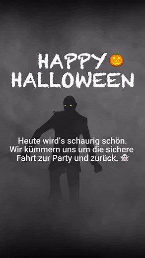 Heute tanzen nicht nur die Geister!  MoD bringt euch sicher zu allen Halloween-Partys, egal ob ihr als Vampir, Hexe oder Zombie unterwegs seid. ️ Fahrt buchen, Kostüm schnappen & los geht’s. #Halloween #party #MoD #mobilityondemand #sharemod #modstop | MoD | Facebook