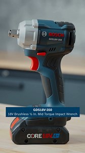 31K views · 584 reactions | Power, precision, and a compact design. The 18V Brushless ½ In. Mid Torque Impact Wrench is ready for anything with 410 Ft.-Lbs. of max breakaway torque! | Bosch Professional Power Tools and Accessories | Facebook