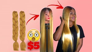 973K views · 29K reactions |  $5 Bone Straight Wig | DIY Watch as...