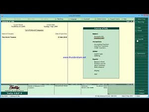 Change Financial year 2020-2021 in Tally - Transfer Closing balance as opening Balance in Tally ERP9