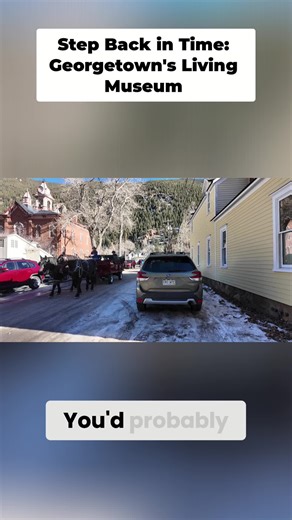 Step back in time in Georgetown, Colorado! The horse-drawn carriage and historic streets are a must-see. #GeorgetownCO #ColoradoTravel #History #TravelTikTok
