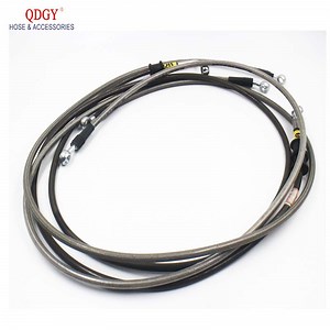 [Hot Item] Hydraulic 1997-01 Honda Prelude Stainless Steel Front PTFE Braidedm10X1.0 20 Banjo Bolts Brake Line Hose Kit