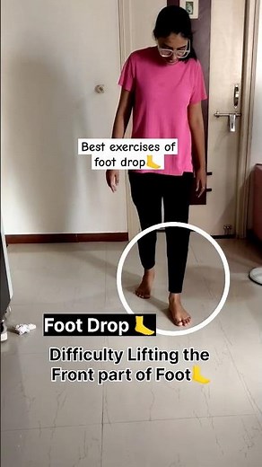 👉Home Exercises Of Foot Drop🦶. #footdrop #footdropexercises#physiotherapy