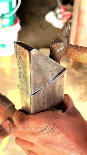 creative cutting technique #welding #welder #welders #indiastickwelder