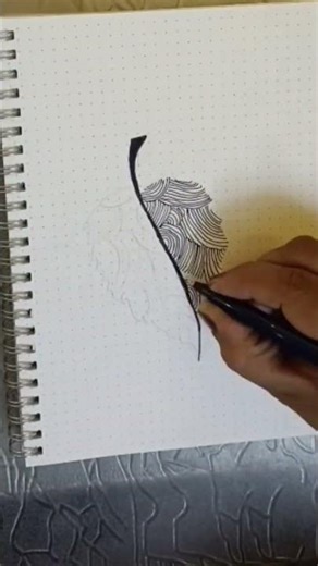 Leaf Zentangle 🖤 #zentagle #zentagleart #arttherapy #relaxingart #art