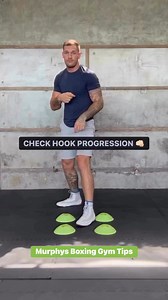 126K views · 3.1K reactions | Check hook progression & footwork drill 壘The Key difference between a check hook and a pivot hook is to take your head (and body) off the line and out the way of your opponent with that initial step. Courtesy: Luke Howard | Murphy's Boxing Gym | Facebook