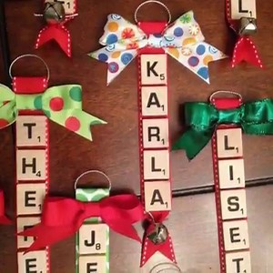 441K views · 10K shares | SCRABBLE ORNAMENTS....Love this idea for...