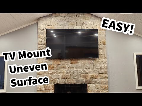 Tv Mounting on Stone DIY