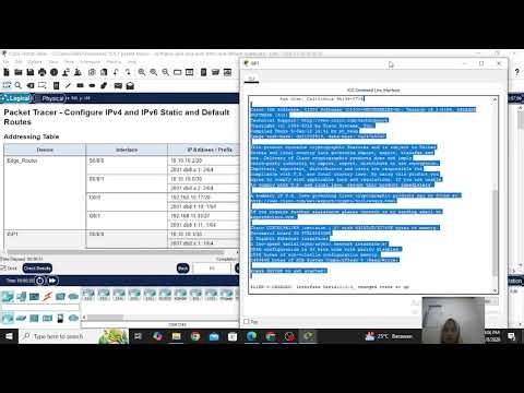 15.6.1 Packet Tracer - Configure IPv4 and IPv6 Static and Default Routes
