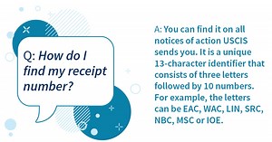 2.8K views · 114 reactions | #USCISAnswers: Looking for your receipt number? You can find it on all notices of action USCIS sends you. It is a unique 13-character identifier that consists of three letters followed by 10 numbers. | U.S. Citizenship and Immigration Services | Facebook