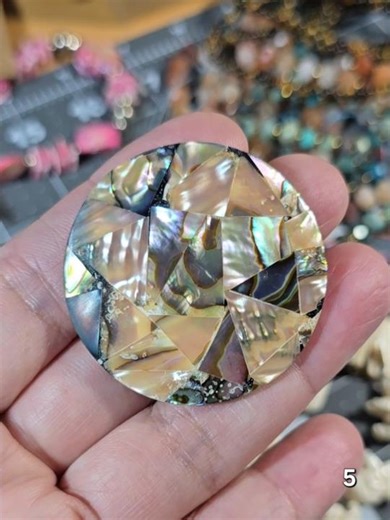 Statement Shell Mosaic Cabochons
