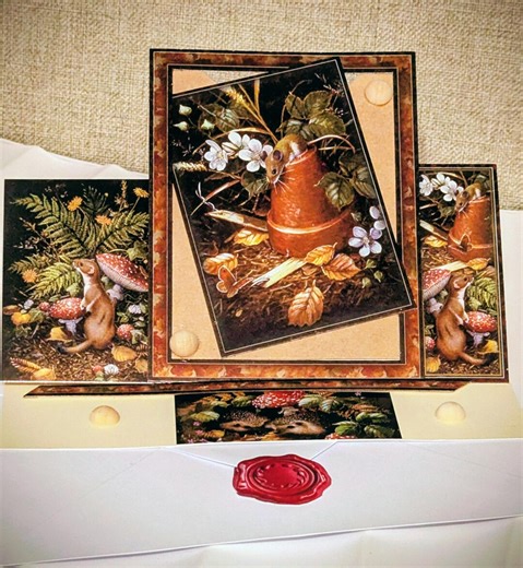 A5 Size Hand Made Easel Fold Open Greetings Card. - Etsy UK