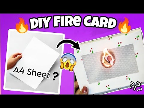 DIY Viral FIRE card🔥*Without kraft paper (Step by step) #diy#firecard#surprisecard#revealcard