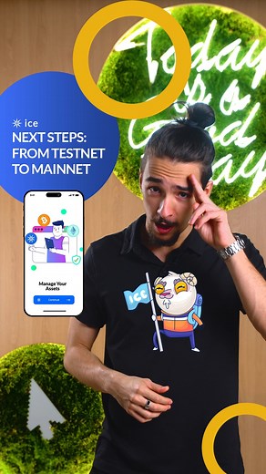 29K views · 1.6K reactions | ⏭️ Next steps: From testnet to mainnet!  Big moves ahead for the Ice community!  From the Testnet launch to the revolutionary Frostbyte app, we're setting the stage for the Mainnet app beta.  Get ready for a unified digital experience with Ice Crypto Wallet, IceConnect, and more.  Together, we're building a decentralized future.  Thank you for being with us every step of the way! #IceNetwork #ION #IceTestenet | Ice Open Network | Facebook
