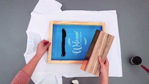 Caydo 54 Pieces Screen Printing Kit with 50W LED UV Exposure Screen Printing Light, 6 Color Screen Printing Ink, Screen Printing Photo Emulsion, Emulsion Scoop Coater, Instructions