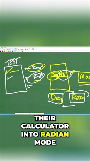 Stop Calculator Errors Degrees vs Radians! #math #maths #algebra #education
