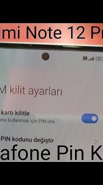 How to turn off, turn on, change Redmi Note 12 Pro 5G Vodafone PIN code..📱