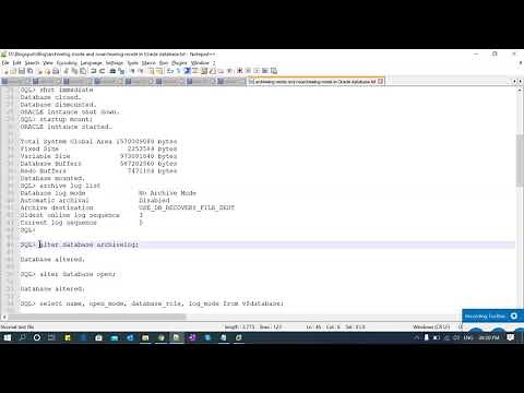 Archivelog mode and Noarchivelog mode in Oracle database || How to database modes