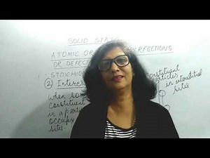 Atomic or Point Imperfection #Stoichiometric defect #Schottky Defect #Frenkel Defect.