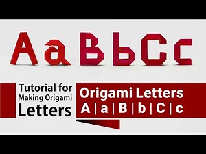 Origami Alphabet Aa Bb Cc | Fold Uppercase & Lowercase Letters Step-by-Step
