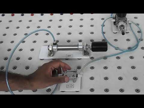 Single acting pneumatic cylinder