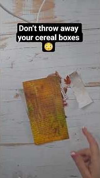 I'm Turning Cereal Box Scraps into a BEAUTIFUL Collage?