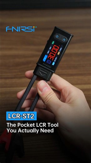 FNIRSI LCR-ST2 Dual-Mode Smart Tweezer LCR Meter with Kelvin Clips | High-Precision for SMD & DIY #FNIRSI #lcrmeter #tweezers #Kelvin 🔗 Product Link: 🌐 Office: https://fnirsi.top/3XKeEyR 10% OFF! 🔥 code: ST2TEN Meet SMD & through-hole components in seconds with the FNIRSI LCR-ST2 Tweezer Meter! ✅ Measure R/C/L/Z, diodes, voltage, continuity ✅ Auto detect & batch-sort good/bad parts ✅ Full-range 100 Hz → 100 kHz scanning ✅ Portable, high-accuracy, perfect for electronics DIY & repair Includes 