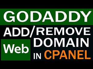 How to Add or Remove website domain in Cpanel account Godaddy domain setup in Cpanel