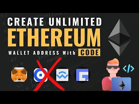 Create Unlimited Ethereum Wallet Address With Code | No Wallet Provider | Ethereum Wallet Address