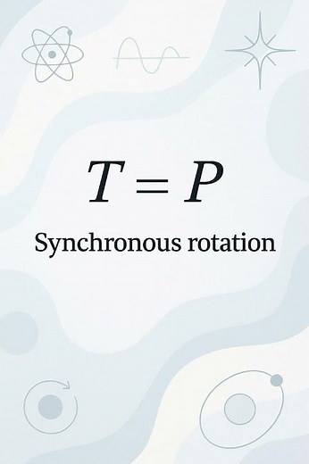 Synchronous Rotation Explained! 🔬 #Shorts