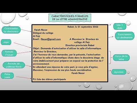 Characteristics of the administrative letter
