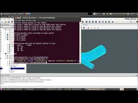 OpenFOAM CFD Tutorial on CAELinux 2011