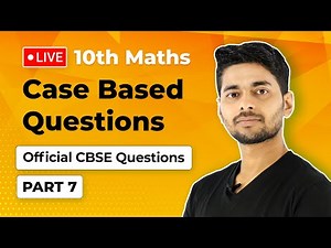 Case Based Questions Class 10 Maths 2021 | Case Study Based Questions Class 10 Maths (LIVE) 2023-24