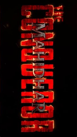 Dhurandhar The Revenge title card recreation in after effects element 3d