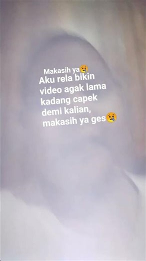 makasih ges, capek aku langsung hilang