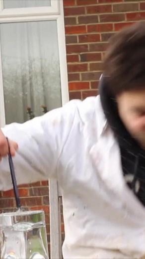 Mesmerizing Slow Motion Tuning Fork Experiment in Water