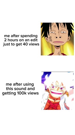 me after getting 100k views after using this sound #memes #viral #luffy #onepiece #anime #funny #lol