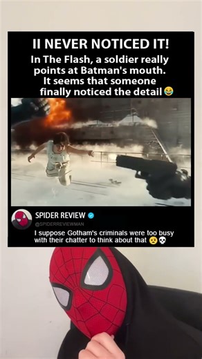Someone finally noticed the gun pointed at Batman's mouth!😱💥⚡