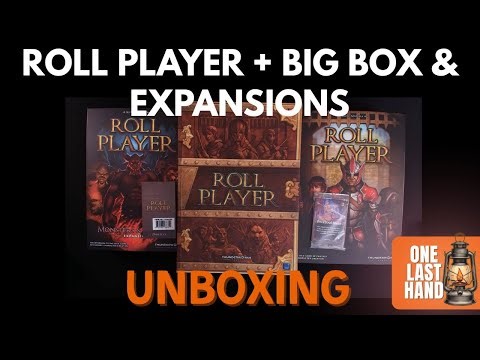 Roll Player — Unboxing (Big Box + Expansions + Storage + Promos)