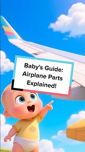 👶✈️ Let's Learn the Parts of an Aeroplane (Cutest Flight Lesson Ever!)