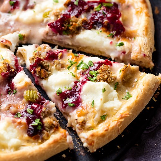 Use up all of those Thanksgiving leftovers and make something new and delicious. Thanksgiving leftover pizza is a delicious way to mix things up! 🖨️RECIPE: https://thestayathomechef.com/thanksgiving-leftover-pizza/ | The Stay At Home Chef