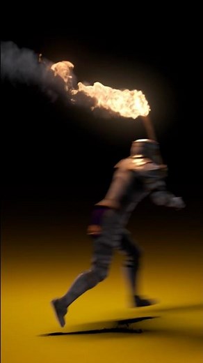 Creating REALISTIC Torchfire FX in Houdini🔥 #fire #houdinifx #3danimation