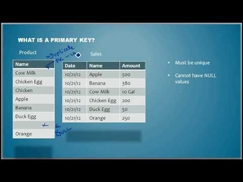 What is a Primary Key - Database Tutorial 12