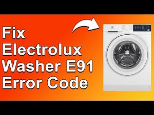 Electrolux Washer E91 Error Code (How To Fix E91 Error Code - Why It Occurs And The Solutions)